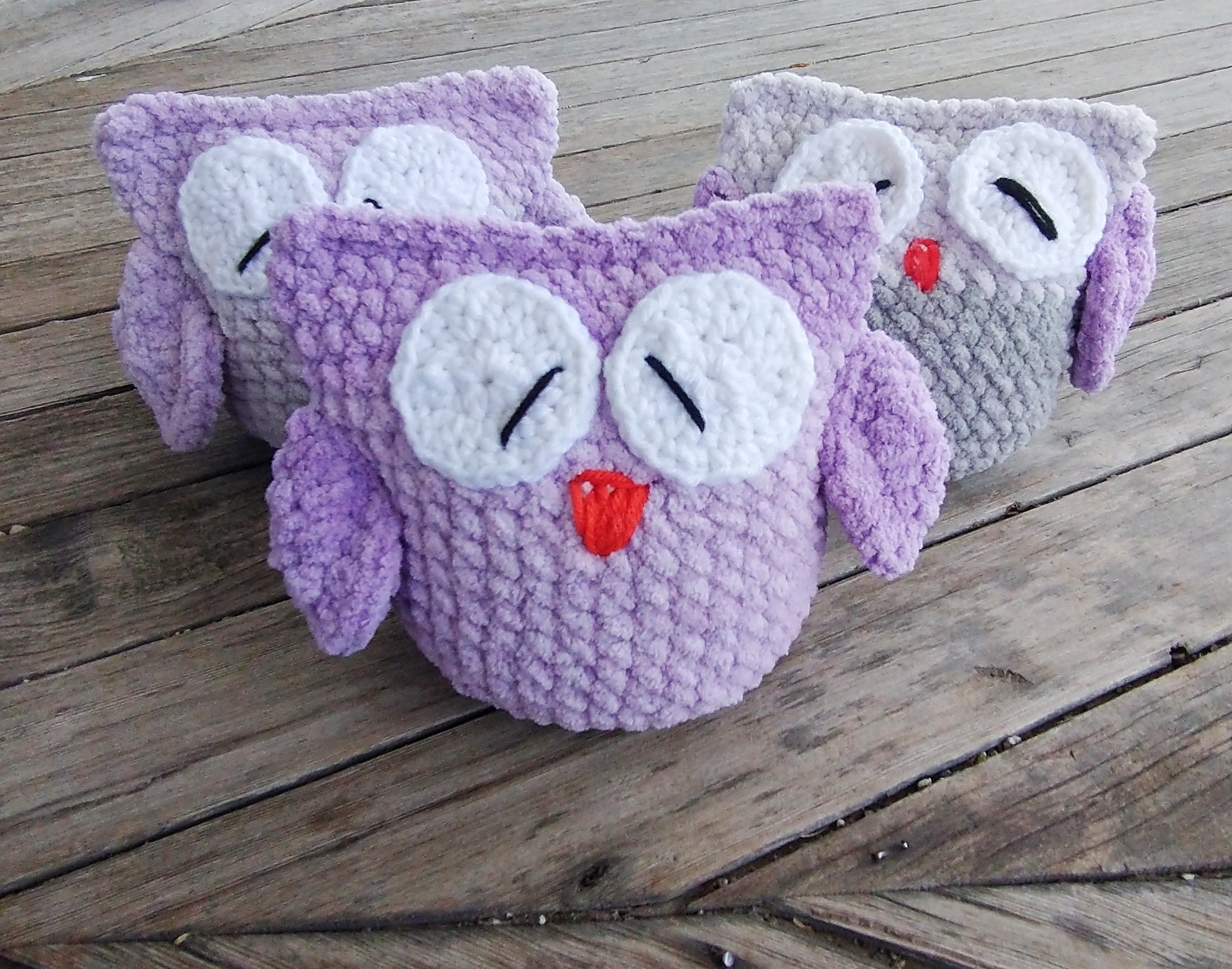 PDF Pattern Only: Sleepy Owl Plushie Crochet Pattern, Owl Plushie ...