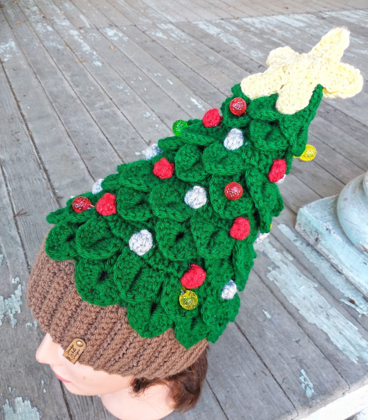 PDF Pattern Only--christmas Tree Hat, Spruced up for Christmas Hat ...