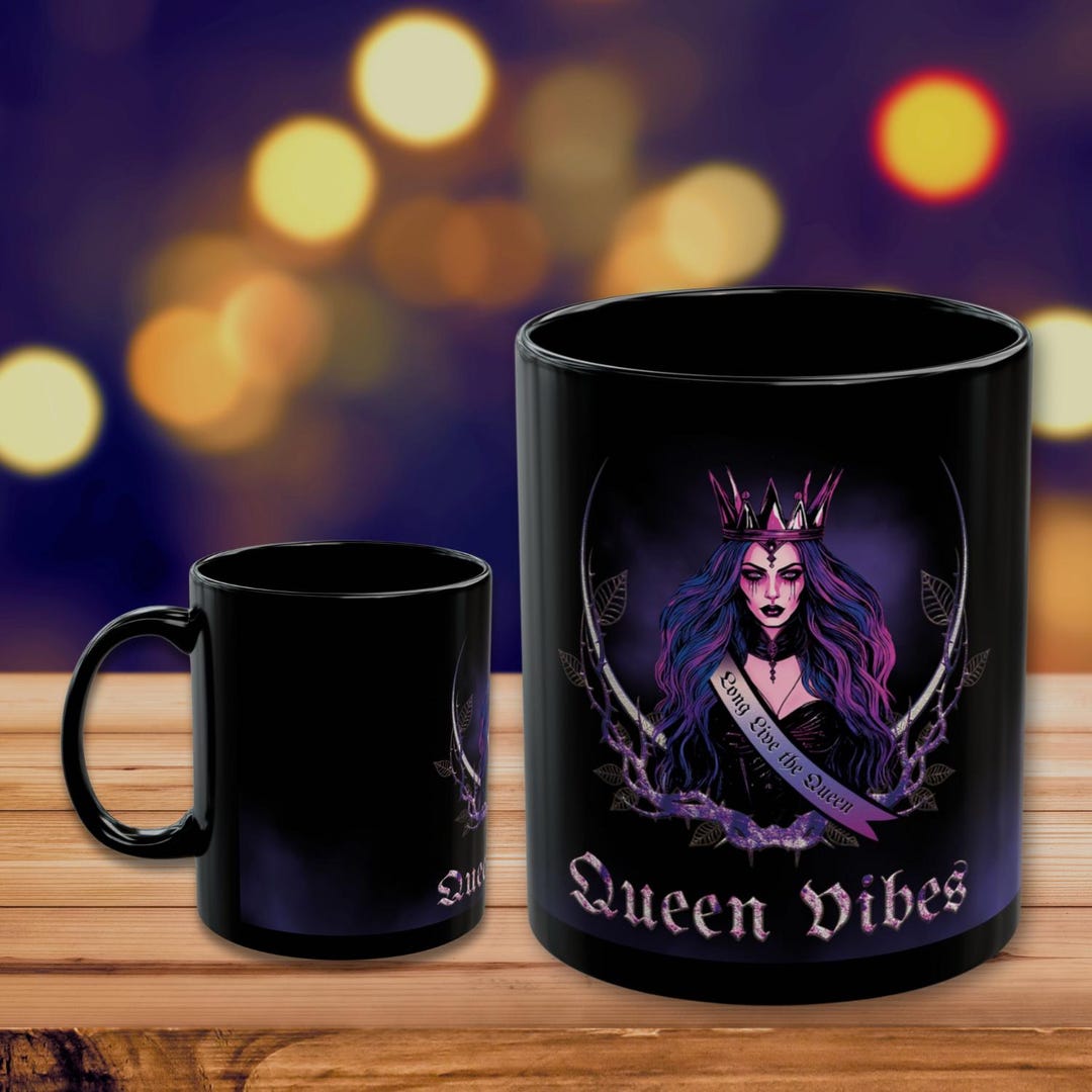 Gothic Evil Queen Mug | Royal | Dark Magic | Queen Vibes | Dark Fantasy ...