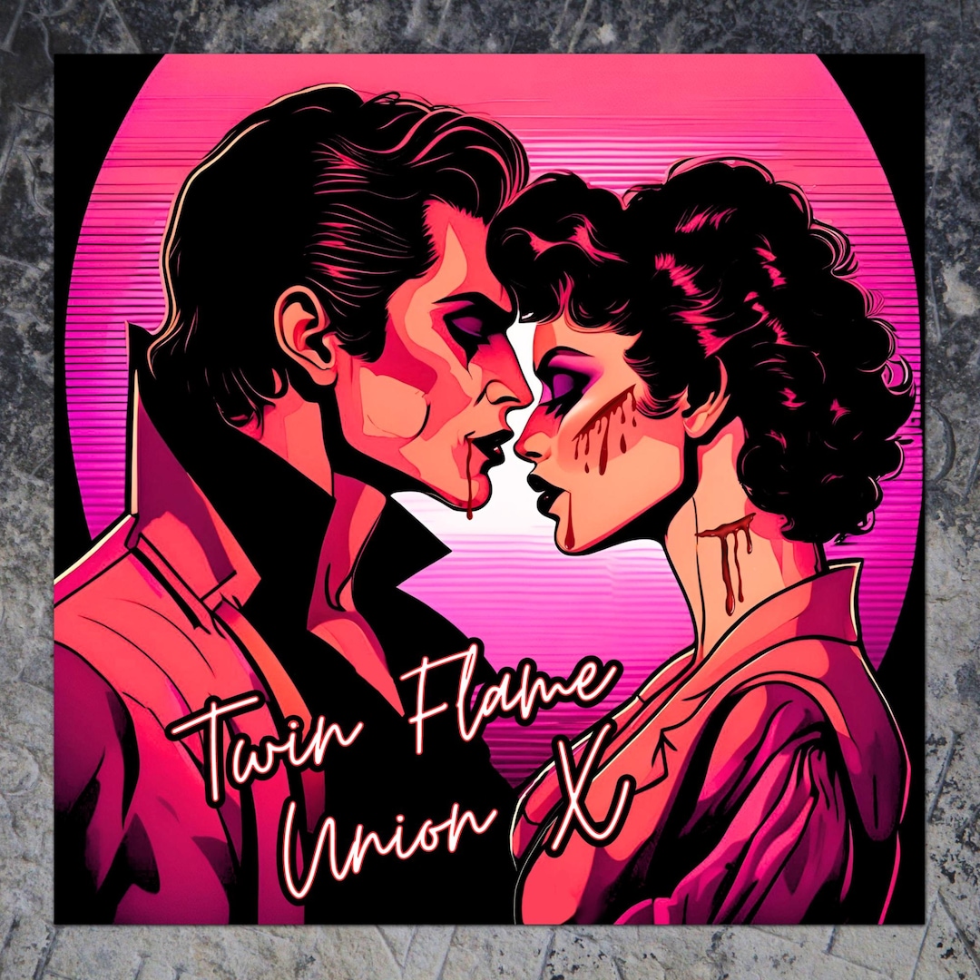 Twin Flame Vampire Romance Poster | Dark Romance Art | Soulmate ...