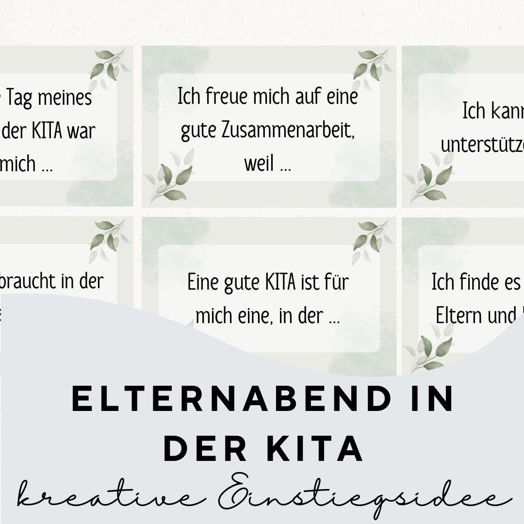 Parent-teacher Evening / Daycare / Parent-teacher Cooperation / Cards ...