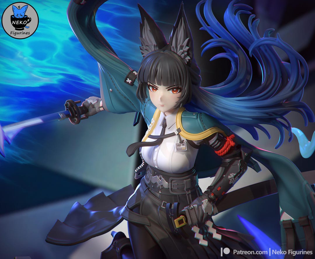 Hoshimi Miyabi (zenless Zone Zero) | 12K Resin Figure | -fan Art ...