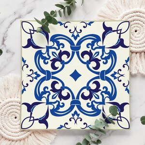 Blue Set of Tile Stickers, Backsplash Tiles, Azulejos Mosaic Tile ...