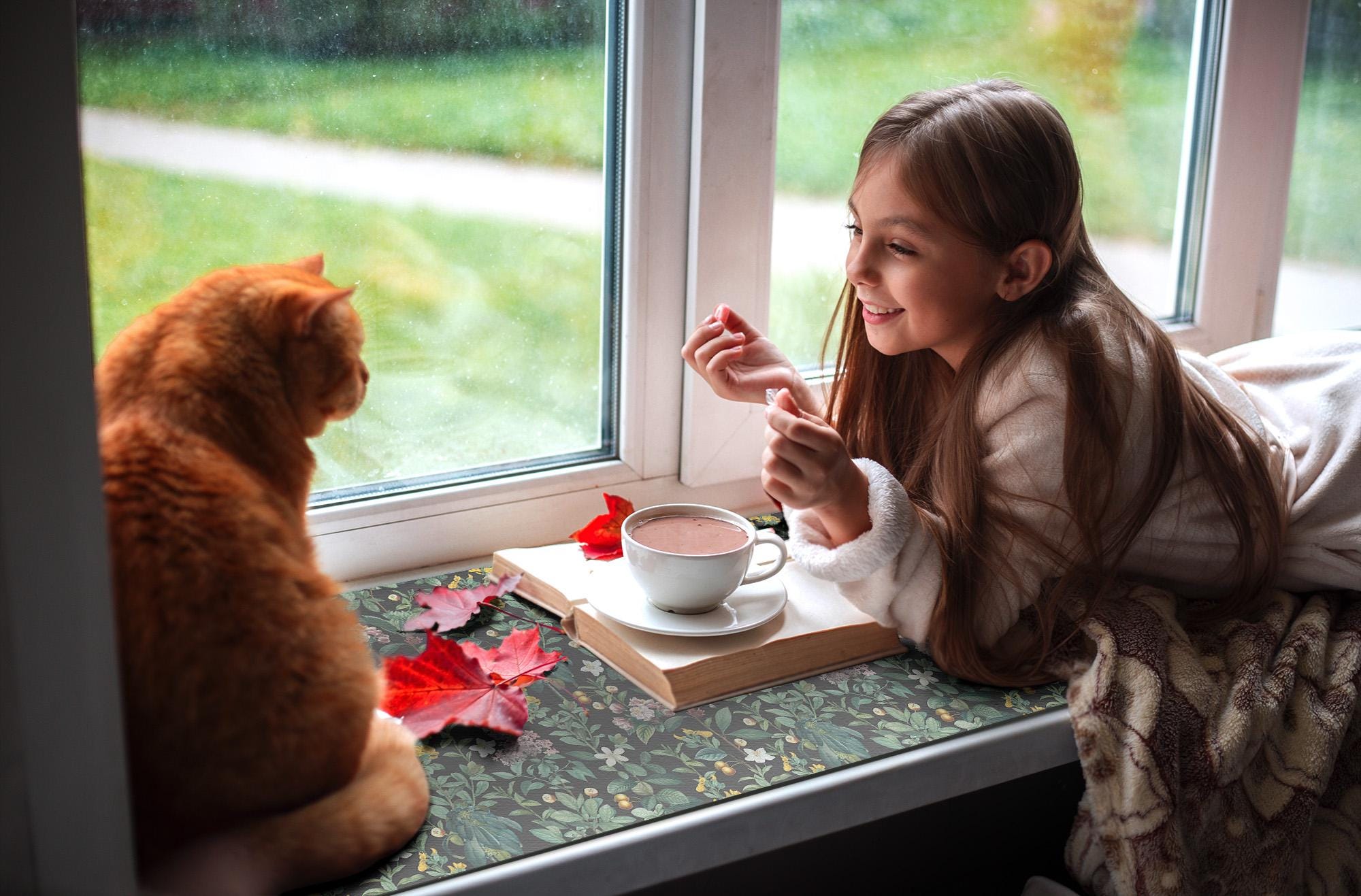 Window Sill Decor, PVC Mat, Cat Sill Mat, Kitty Window Pad, Home ...