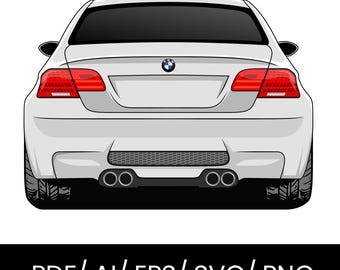 BMW E46 - Vector Art /svg/ai/eps/png/pdf/4k - Etsy