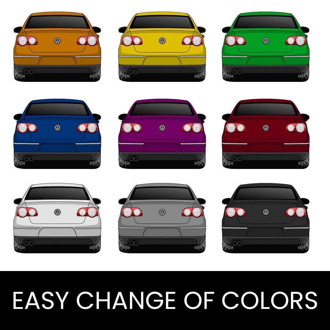 VOLKSWAGEN PASSAT B6 - Vector Art /svg/ai/eps/png/pdf/4k - Etsy