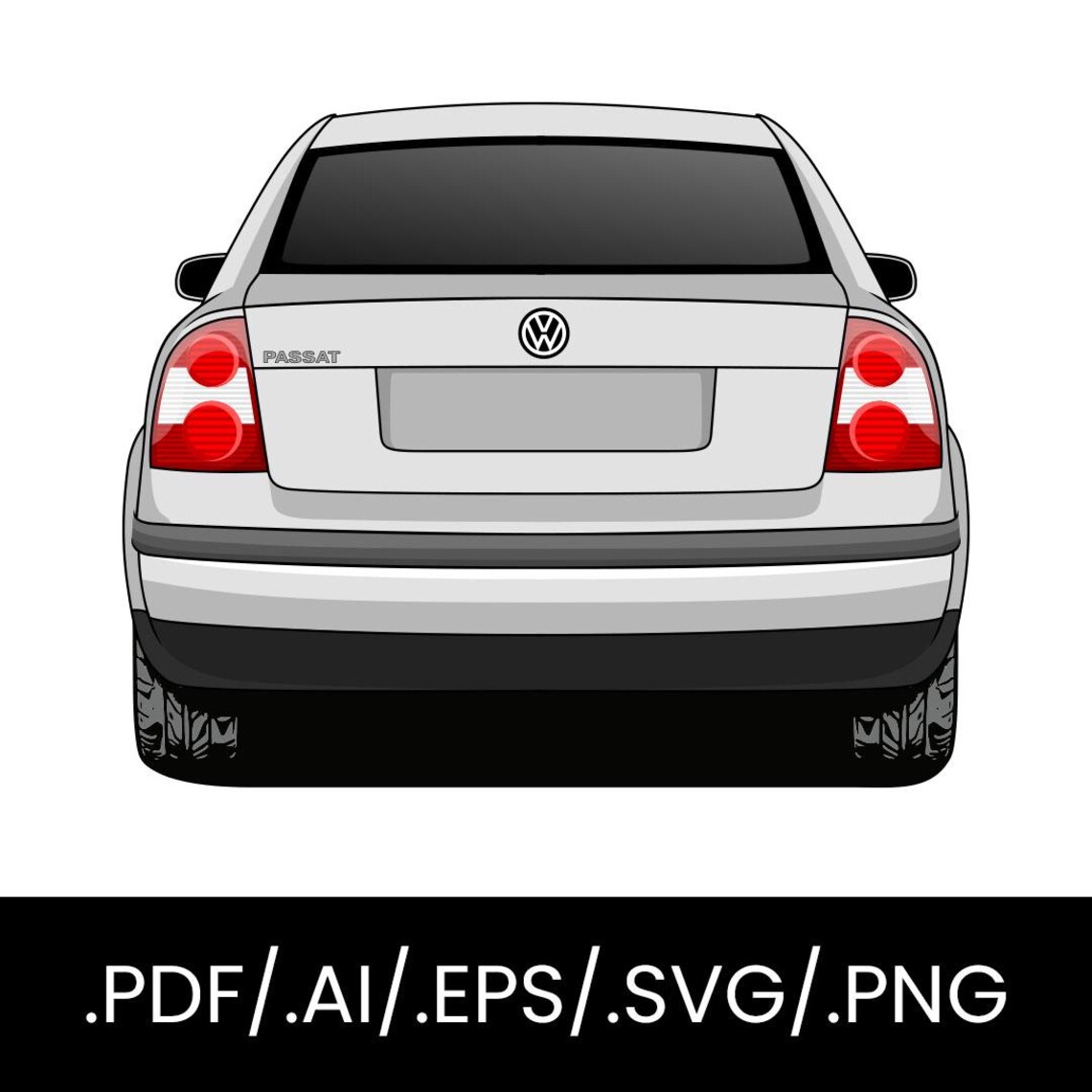 VOLKSWAGEN PASSAT B5 - Vector Art /svg/ai/eps/png/pdf/4k - Etsy