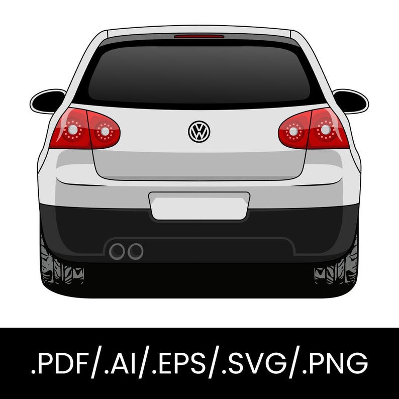 VOLKSWAGEN GOLF MK5 - Vector Art /svg/ai/eps/png/pdf/4k - Etsy