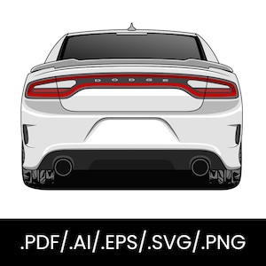 Dodge Charger SRT - Vector Art /svg/ai/eps/png/pdf/4k - Etsy