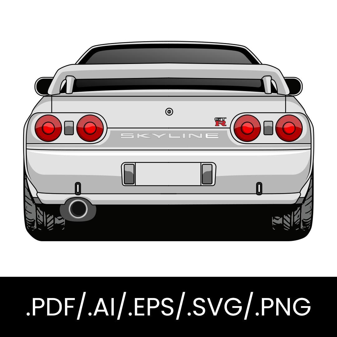 Nissan R32 - Vector Art /svg/ai/eps/png/pdf/4k - Etsy