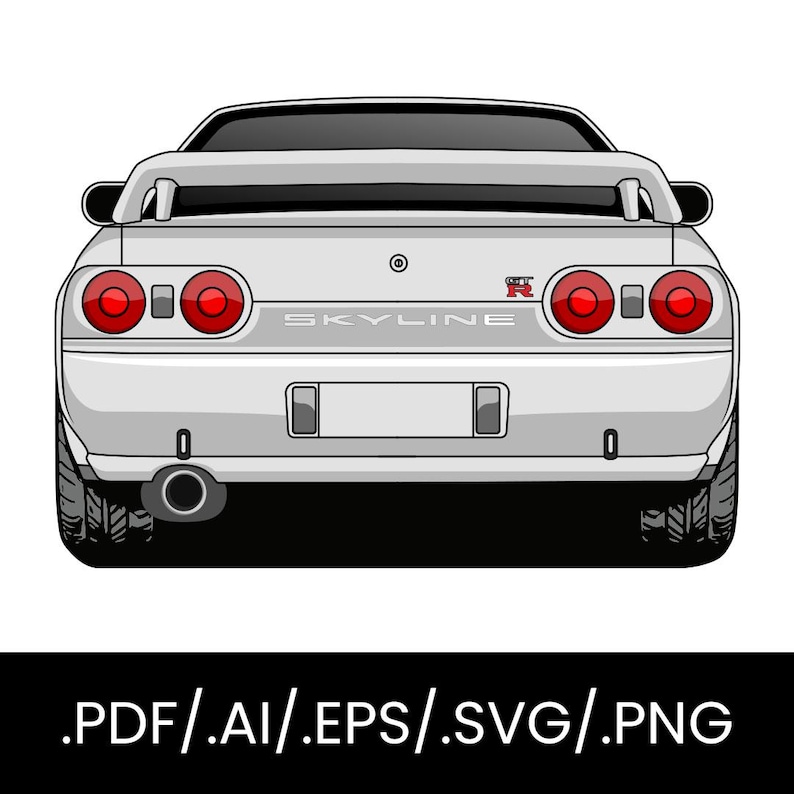 Nissan R32 - Vector Art /svg/ai/eps/png/pdf/4k - Etsy