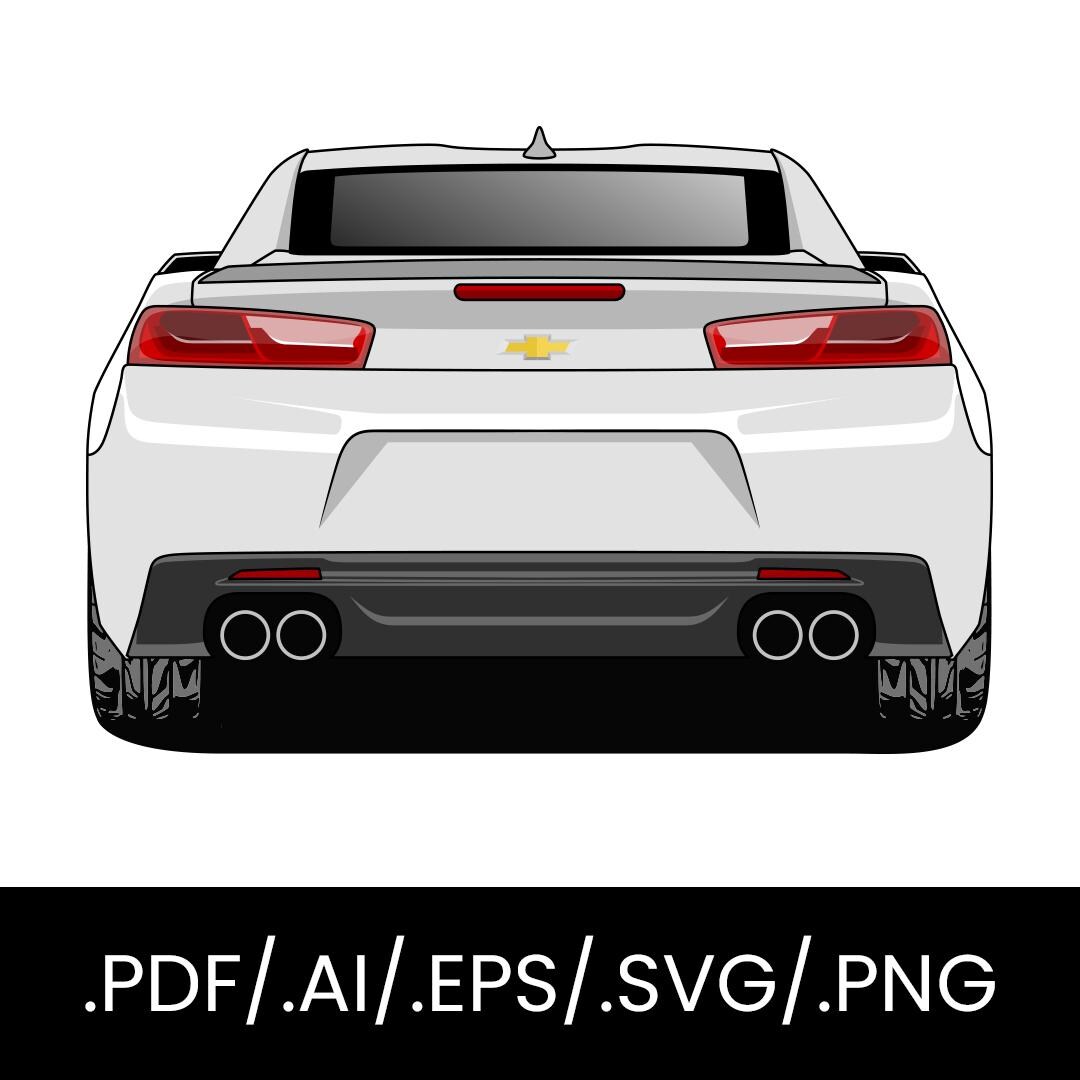 CHEVROLET CAMARO 2018 - Vector Art /svg/ai/eps/png/pdf/4k - Etsy