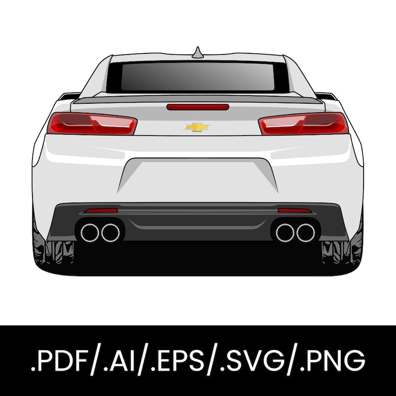 CHEVROLET CAMARO 2018 - Vector Art /svg/ai/eps/png/pdf/4k - Etsy