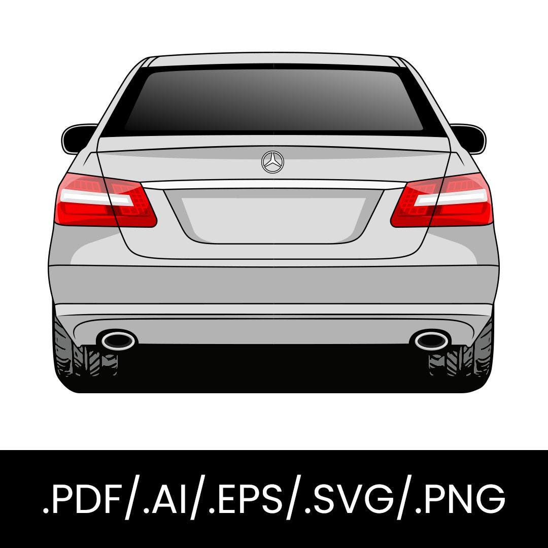 MERCEDES E CLASS W212 - Vector Art /svg/ai/eps/png/pdf/4k - Etsy