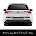 VOLKSWAGEN GOLF MK8 - Vector Art /svg/ai/eps/png/pdf/4k - Etsy