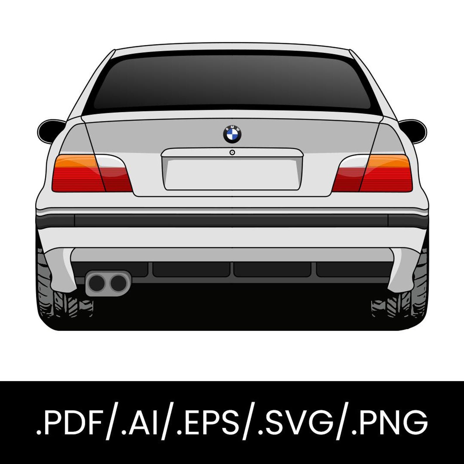BMW E36 - Vector Art /svg/ai/eps/png/pdf/4k - Etsy