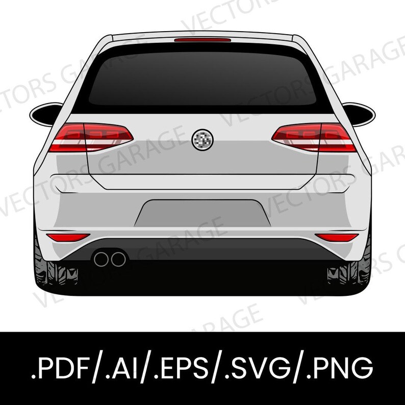VOLKSWAGEN GOLF MK7 GTD - Vector Art /svg/ai/eps/png/pdf/4k - Etsy