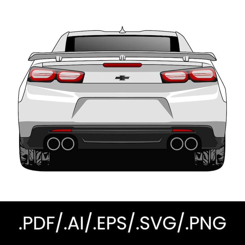 CHEVROLET CAMARO 2022 - Vector Art /svg/ai/eps/png/pdf/4k - Etsy