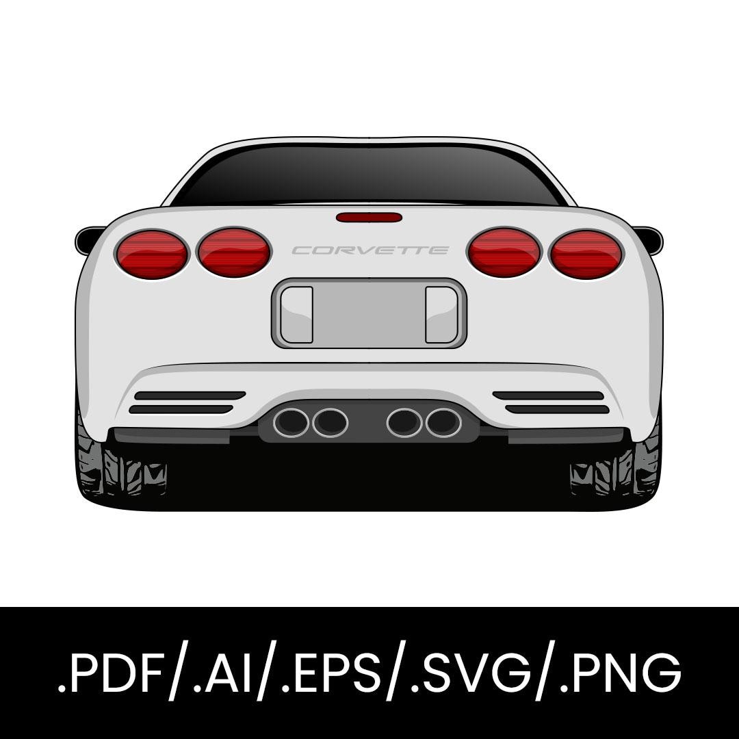 CHEVROLET CORVETTE C5 - Vector Art /svg/ai/eps/png/pdf/4k - Etsy