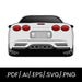 CHEVROLET CORVETTE C5 - Vector Art /svg/ai/eps/png/pdf/4k - Etsy