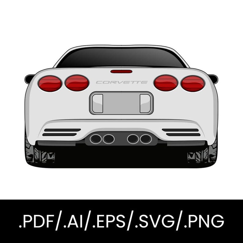 CHEVROLET CORVETTE C5 - Vector Art /svg/ai/eps/png/pdf/4k - Etsy