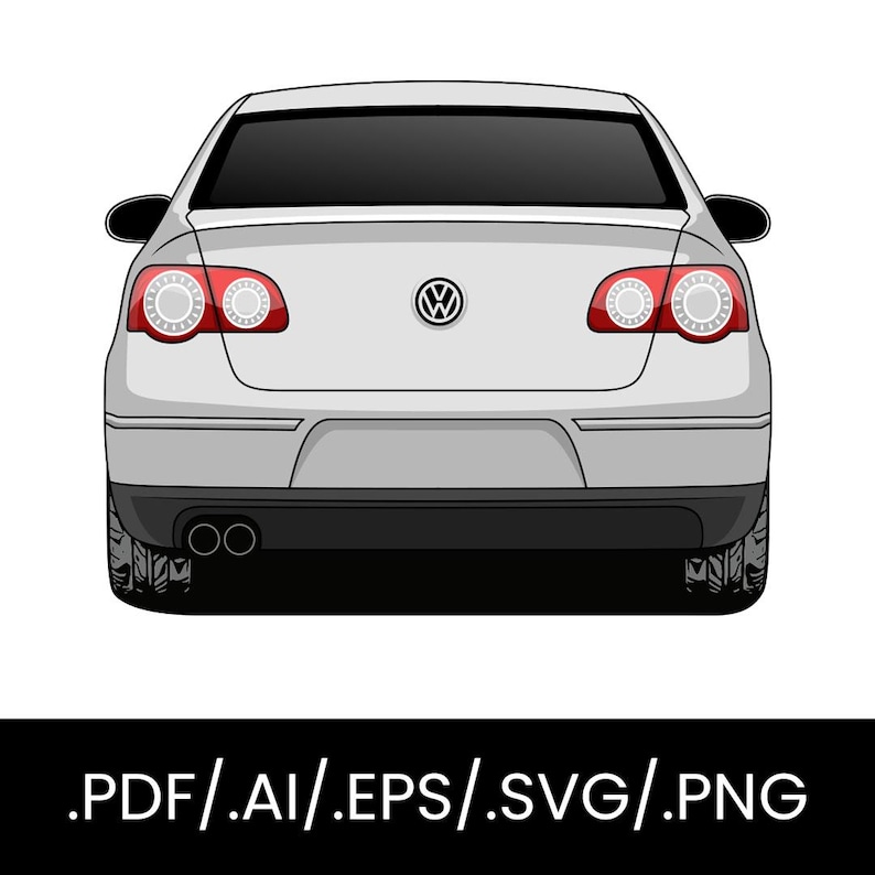 VOLKSWAGEN PASSAT B6 - Vector Art /svg/ai/eps/png/pdf/4k - Etsy