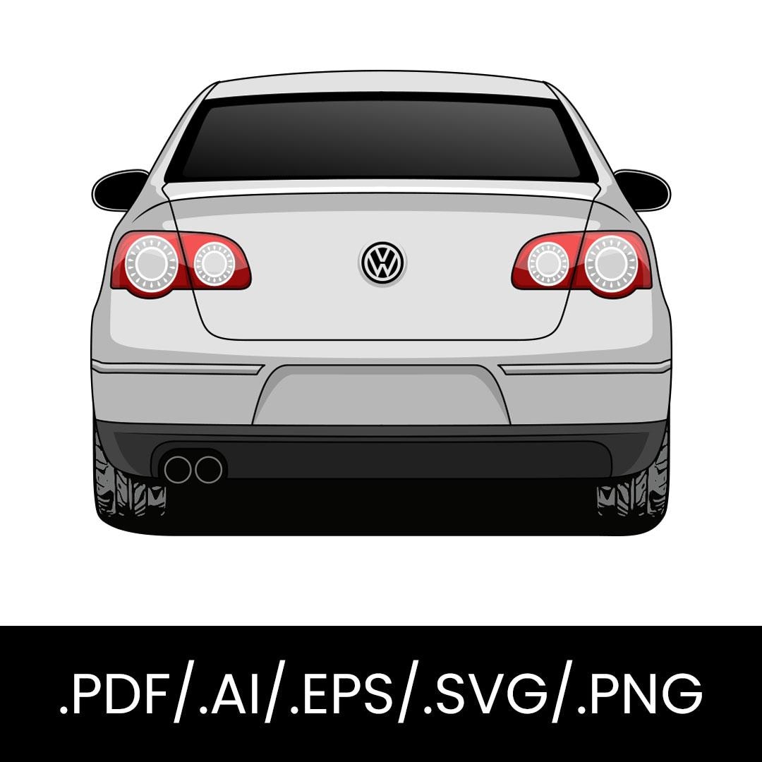 VOLKSWAGEN PASSAT B6 - Vector Art /svg/ai/eps/png/pdf/4k - Etsy