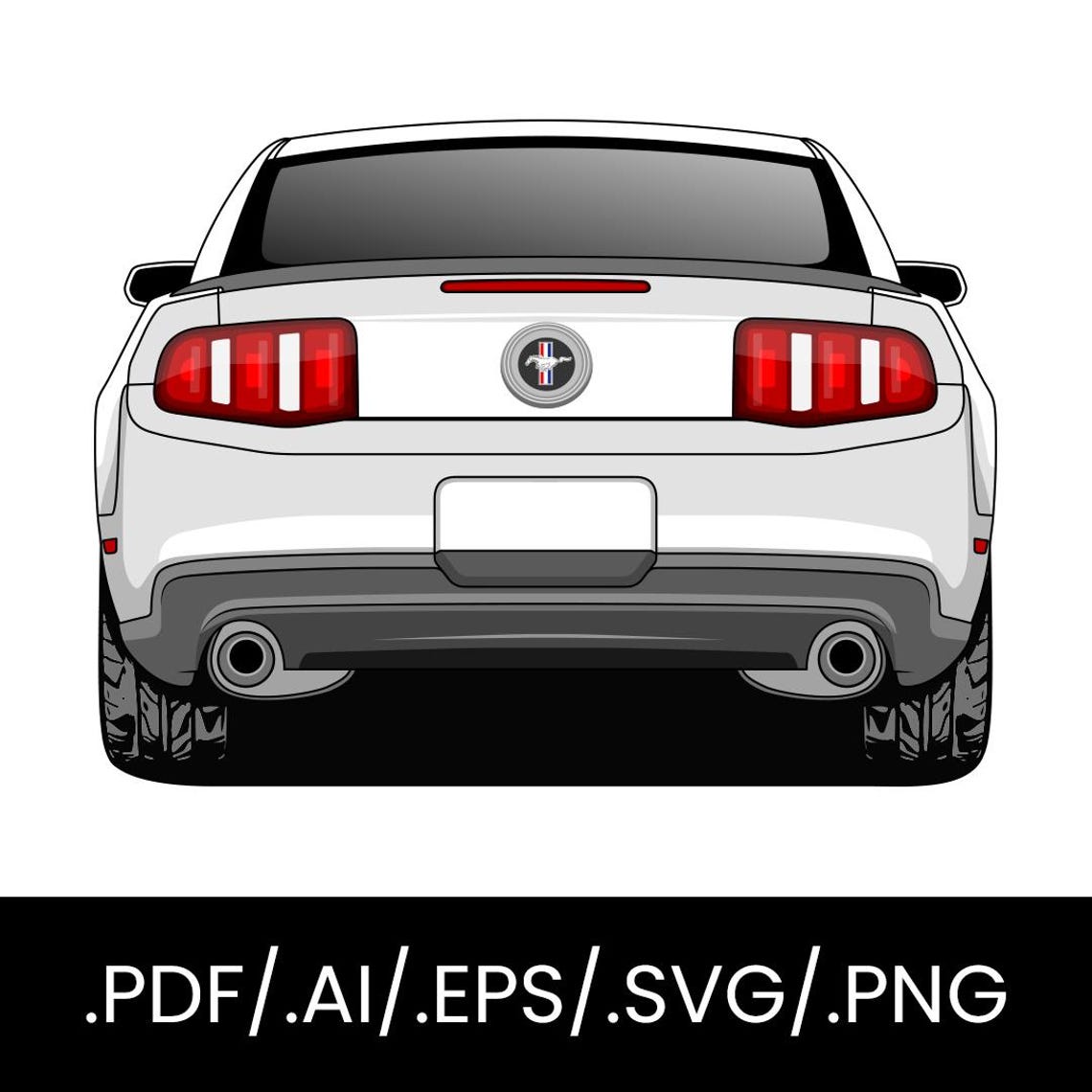 FORD MUSTANG 2012 - Vector Art /svg/ai/eps/png/pdf/4k - Etsy