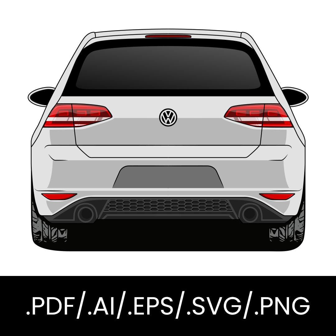 VOLKSWAGEN GOLF MK7 - Vector Art /svg/ai/eps/png/pdf/4k - Etsy