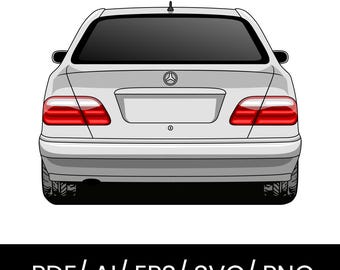 MERCEDES E CLASS W212 - Vector Art /svg/ai/eps/png/pdf/4k - Etsy