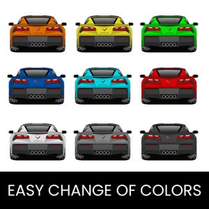 CHEVROLET CORVETTE C7 - Vector Art /svg/ai/eps/png/pdf/4k - Etsy