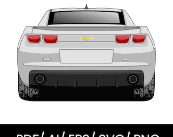 CHEVROLET CORVETTE C6 Vector Art /svg/ai/eps/png/pdf/4k - Etsy