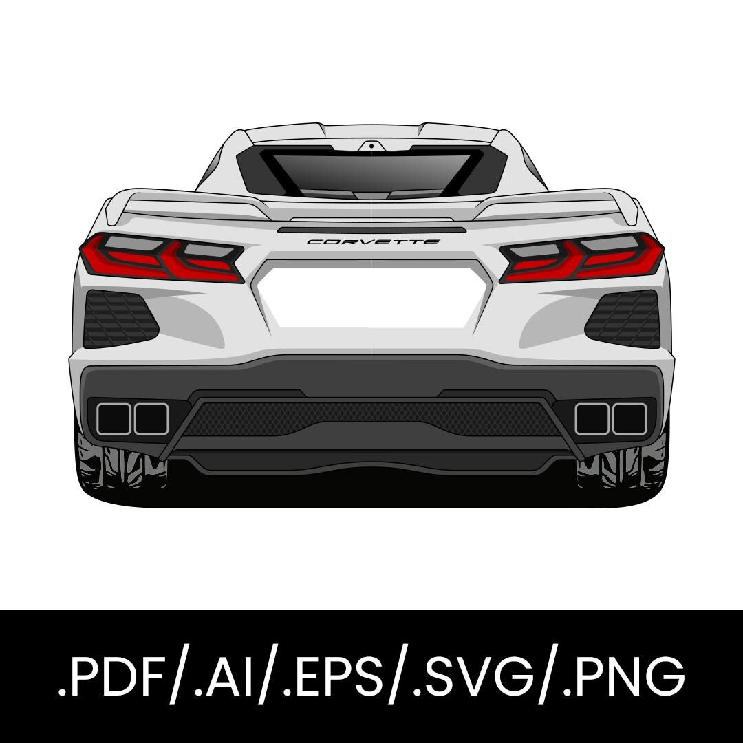 CHEVROLET CORVETTE C8 - Vector Art /svg/ai/eps/png/pdf/4k - Etsy