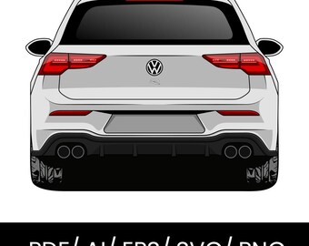 VOLKSWAGEN PASSAT B6 - Vector Art /svg/ai/eps/png/pdf/4k - Etsy