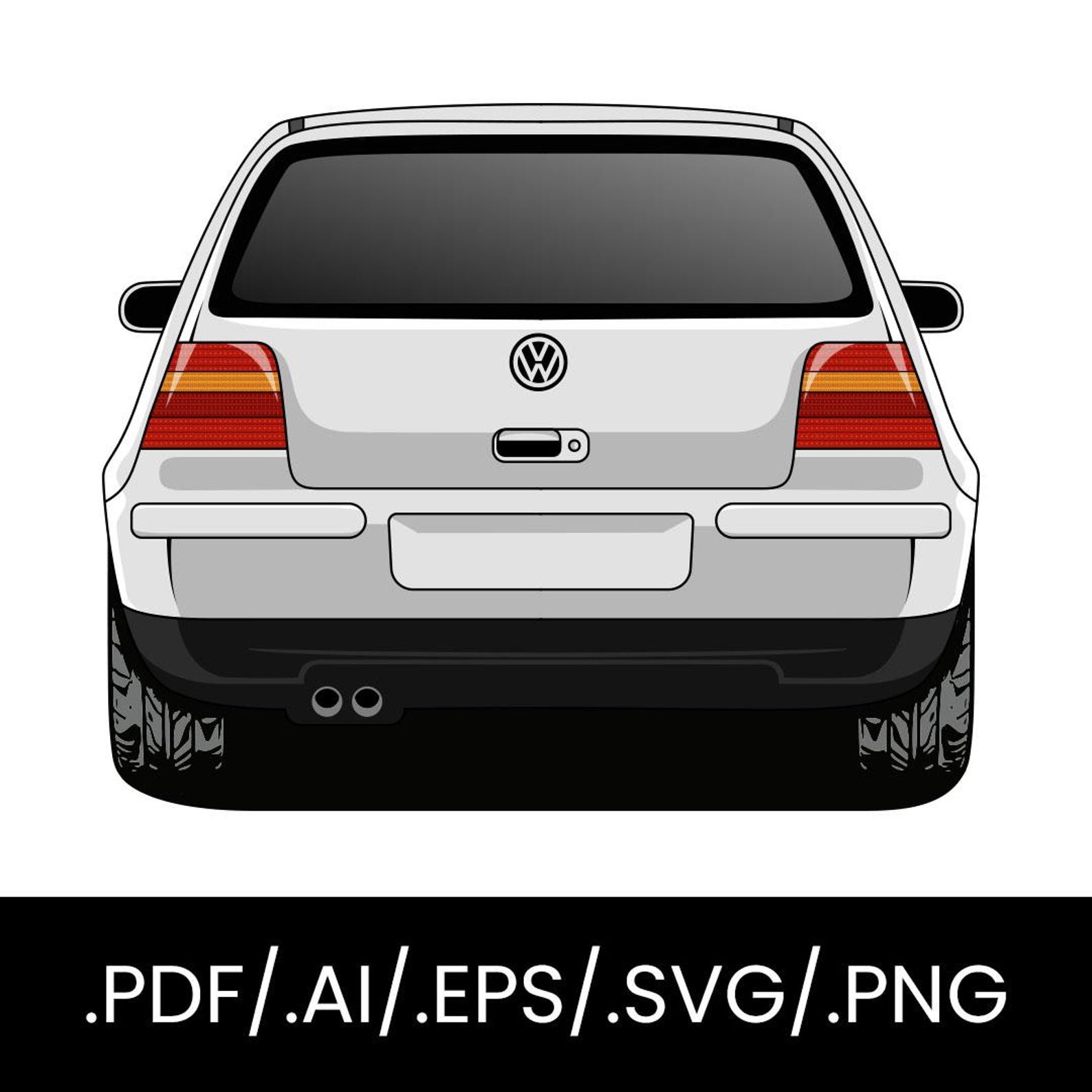 VOLKSWAGEN GOLF MK4 - Vector Art /svg/ai/eps/png/pdf/4k - Etsy