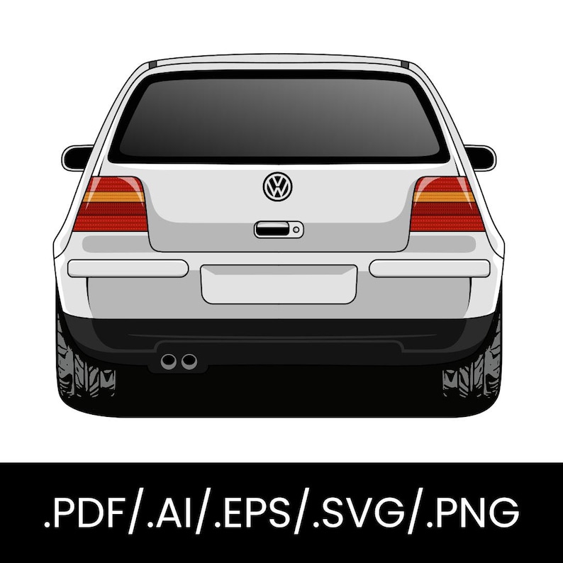 VOLKSWAGEN GOLF MK4 - Vector Art /svg/ai/eps/png/pdf/4k - Etsy