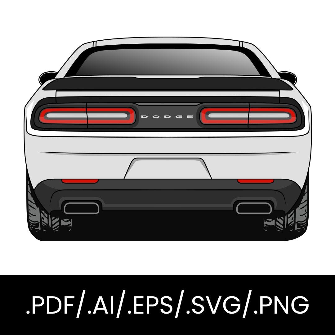 Dodge Challenger Hellcat - Vector Art /svg/ai/eps/png/pdf/4k - Etsy