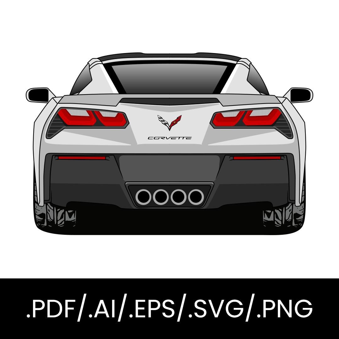 CHEVROLET CORVETTE C7 - Vector Art /svg/ai/eps/png/pdf/4k - Etsy