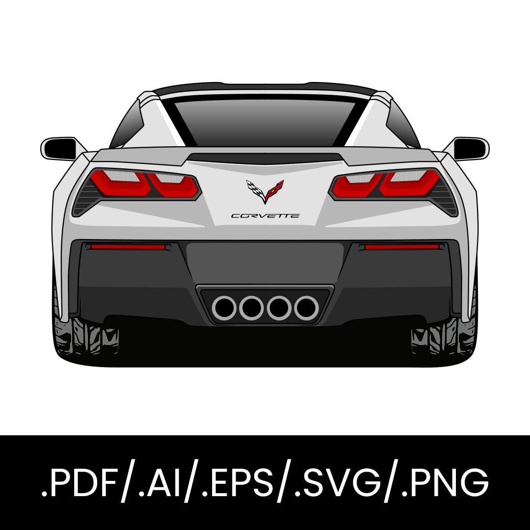 CHEVROLET CORVETTE C7 - Vector Art /svg/ai/eps/png/pdf/4k - Etsy