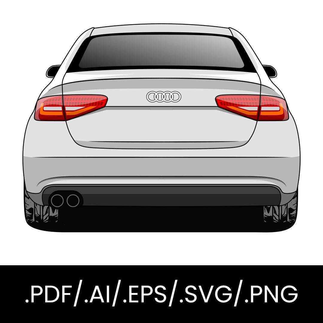 AUDI A4 B8 - Vector Art /svg/ai/eps/png/pdf/4k - Etsy