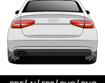 AUDI A3 8L - Vector Art /svg/ai/eps/png/pdf/4k - Etsy