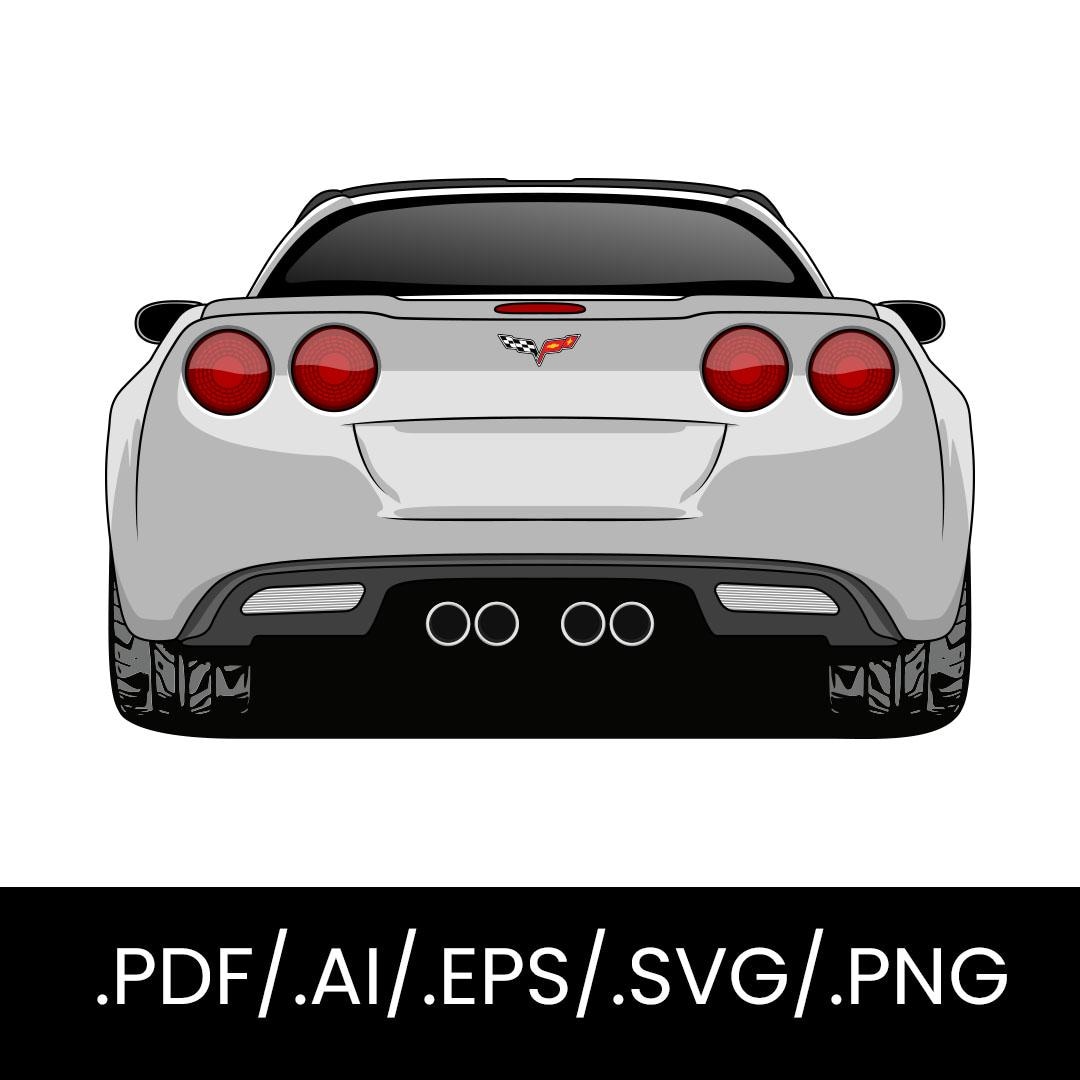 CHEVROLET CORVETTE C6 - Vector Art /svg/ai/eps/png/pdf/4k - Etsy