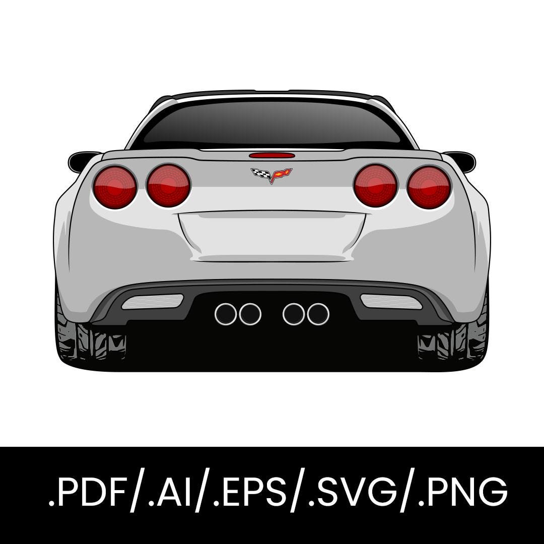 CHEVROLET CORVETTE C6 - Vector Art /svg/ai/eps/png/pdf/4k - Etsy