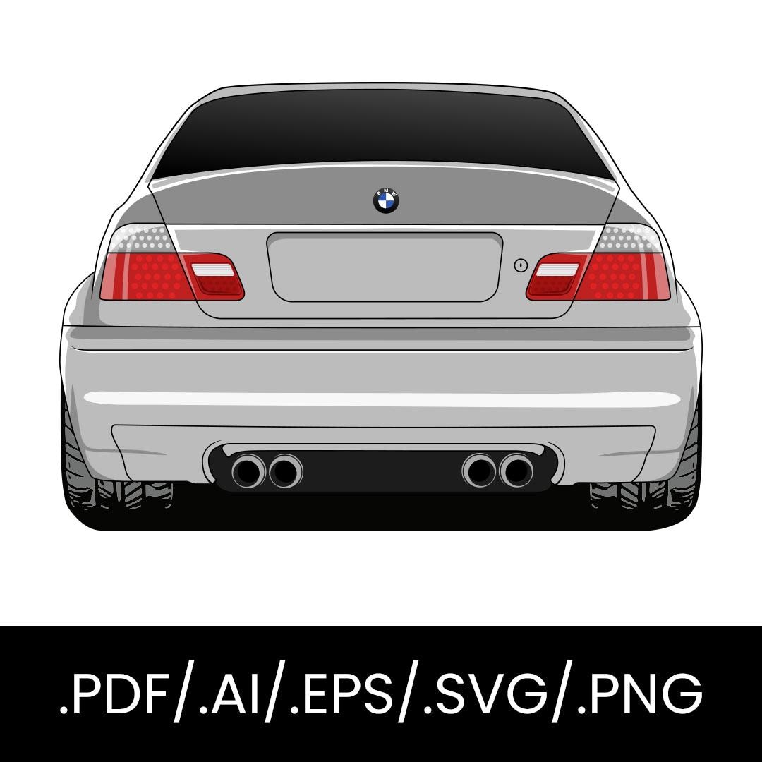 BMW E46 - Vector Art /svg/ai/eps/png/pdf/4k - Etsy