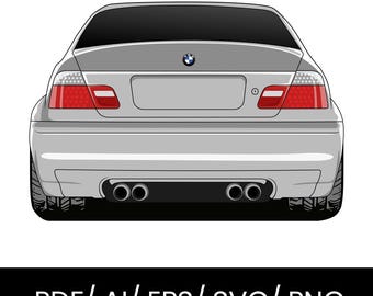BMW E92 - Vector Art /svg/ai/eps/png/pdf/4k - Etsy