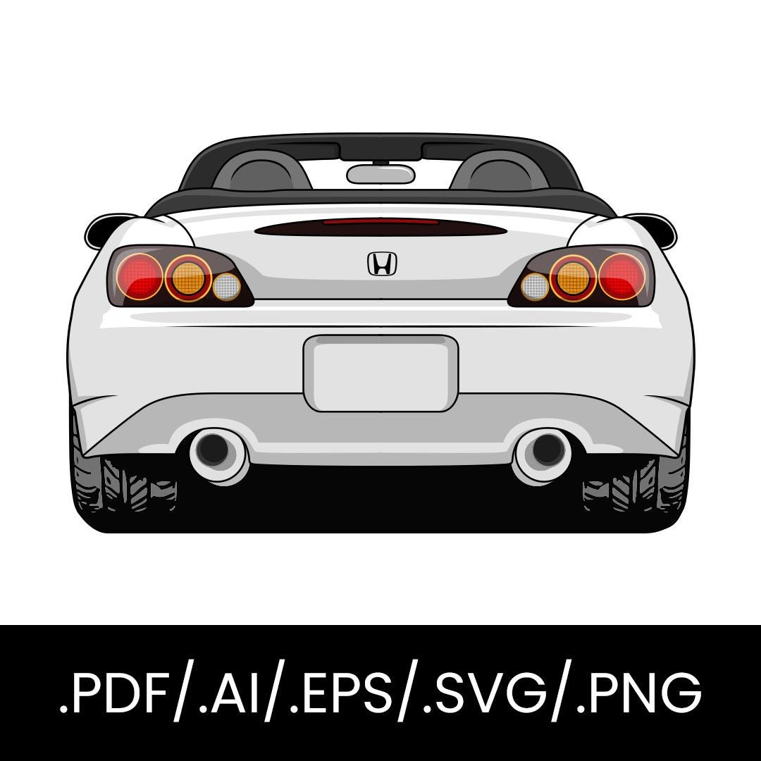 HONDA S2000 S2K - Vector Art /svg/ai/eps/png/pdf/4k - Etsy