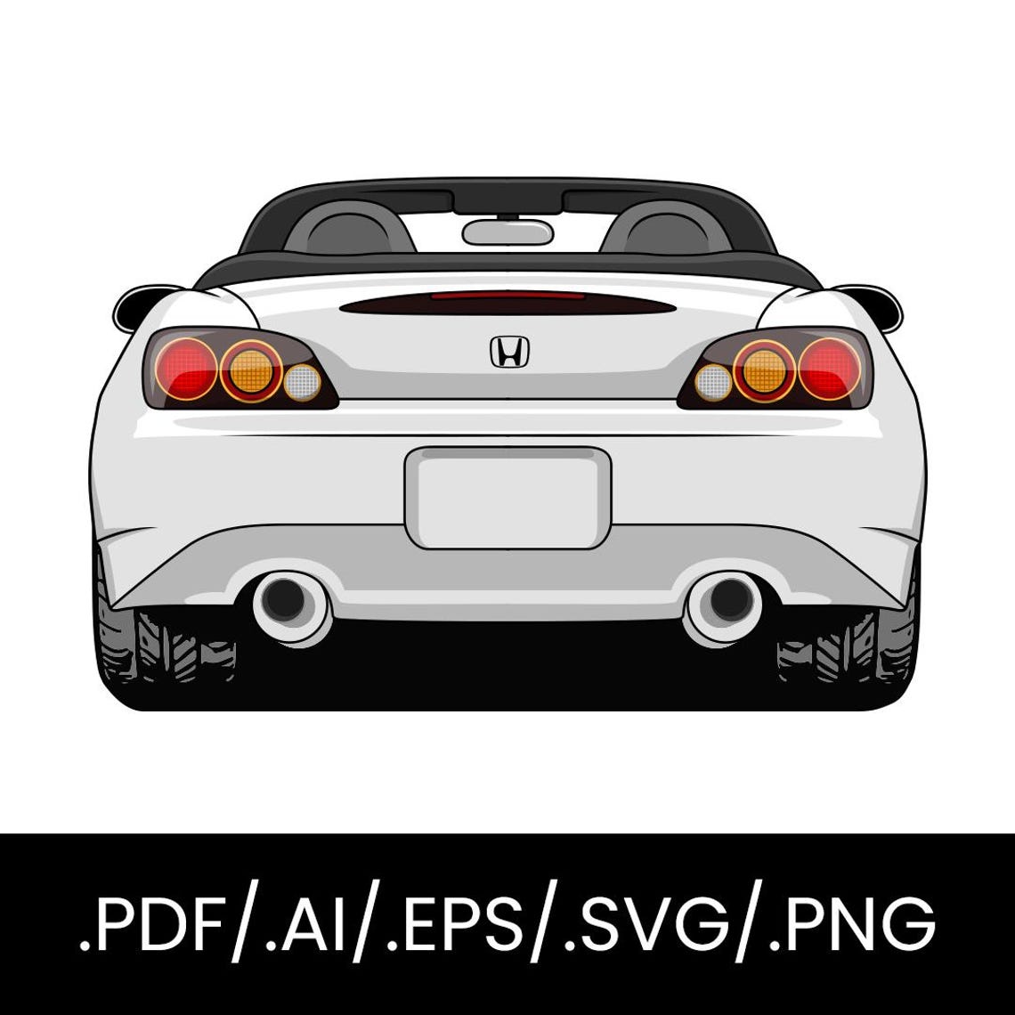 HONDA S2000 S2K - Vector Art /svg/ai/eps/png/pdf/4k - Etsy
