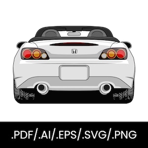 HONDA S2000 S2K - Vector Art /svg/ai/eps/png/pdf/4k - Etsy