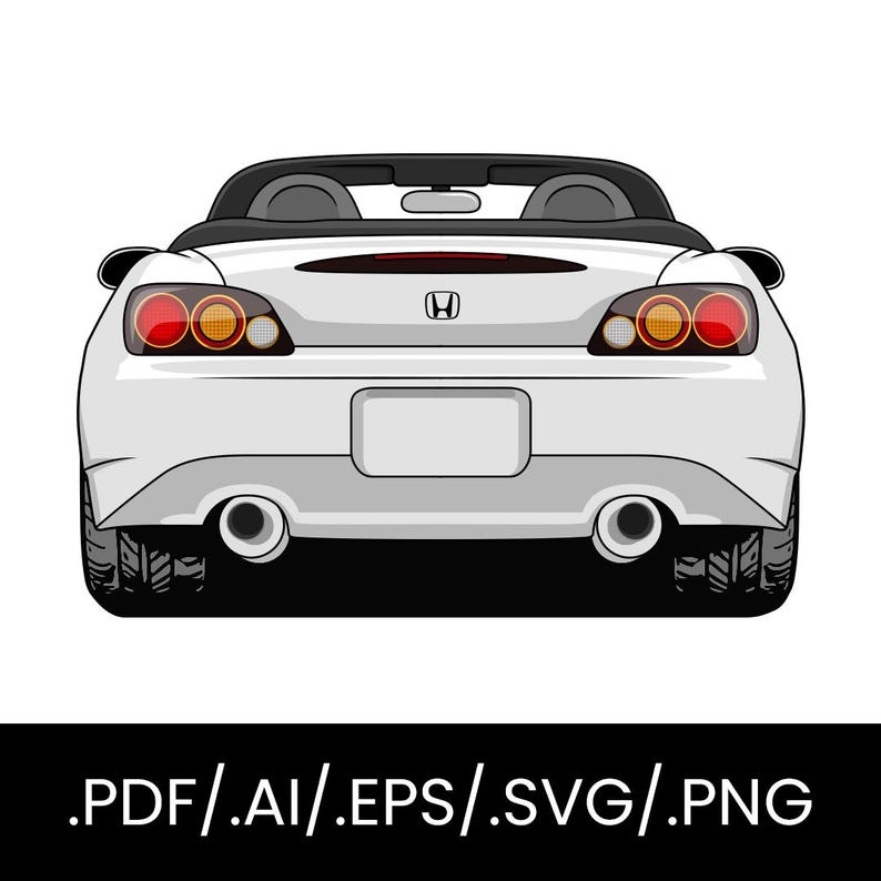 HONDA S2000 S2K - Vector Art /svg/ai/eps/png/pdf/4k - Etsy