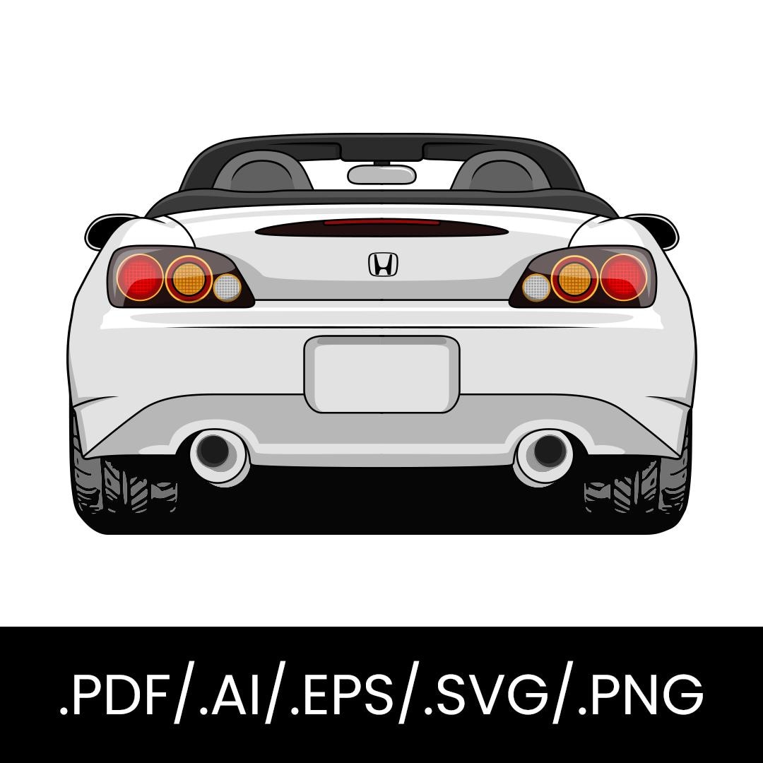 HONDA S2000 S2K - Vector Art /svg/ai/eps/png/pdf/4k - Etsy